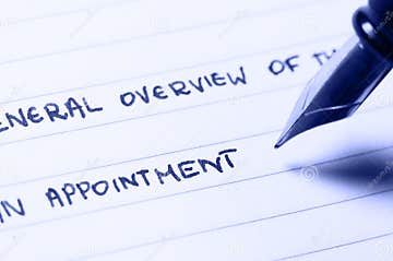 An appointment stock image. Image of note, closeup, paper - 1719125
