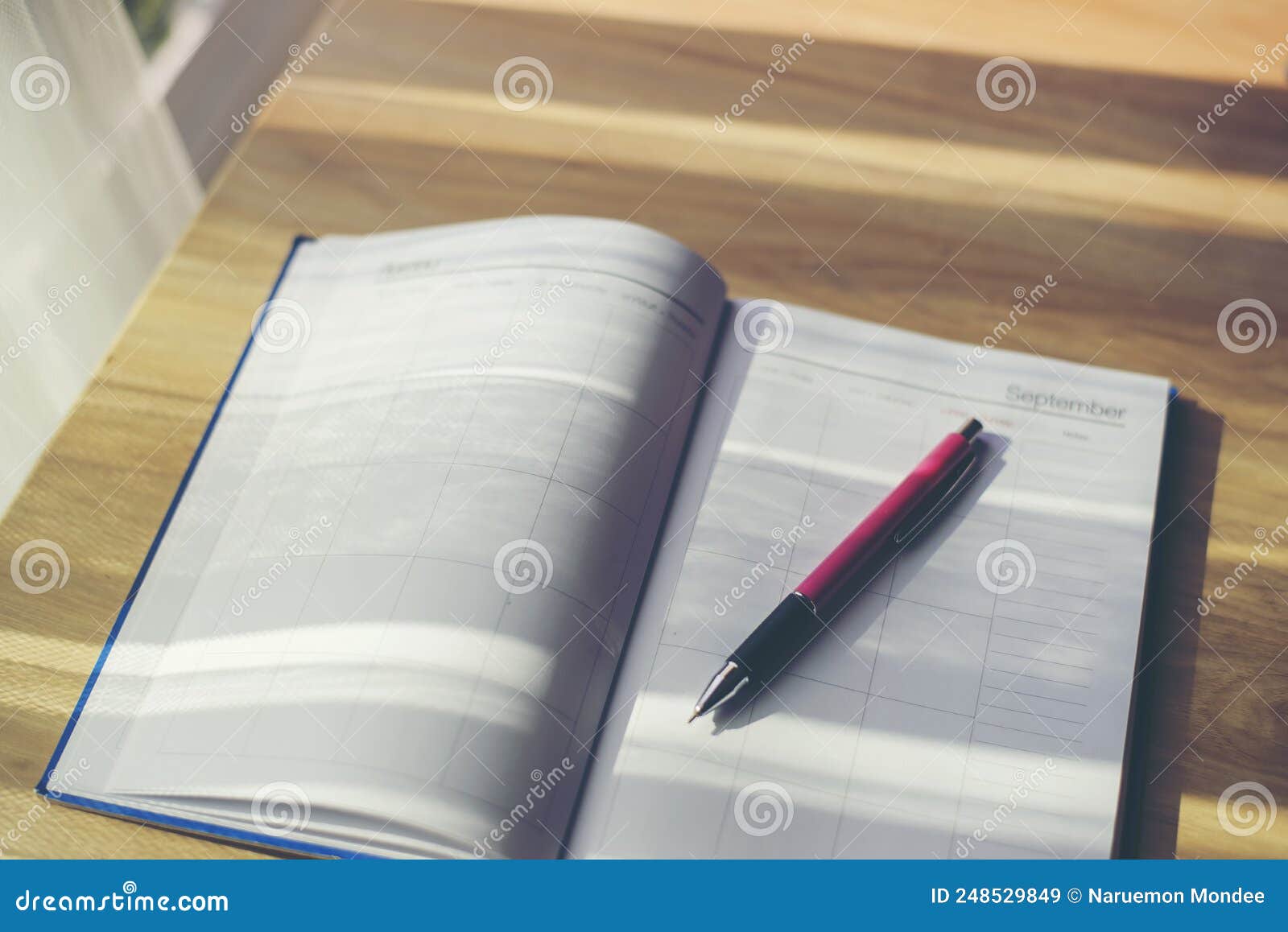 Appointment Calendar Concept.Desktop Calender, Diary Place on Office ...