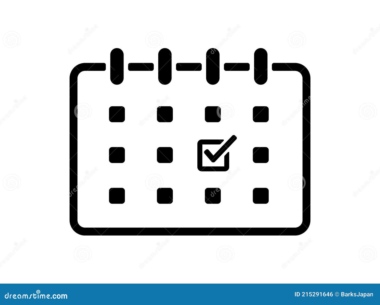 Appointment Reminder, Schedule Vector Icon Illustration Stock Vector ...