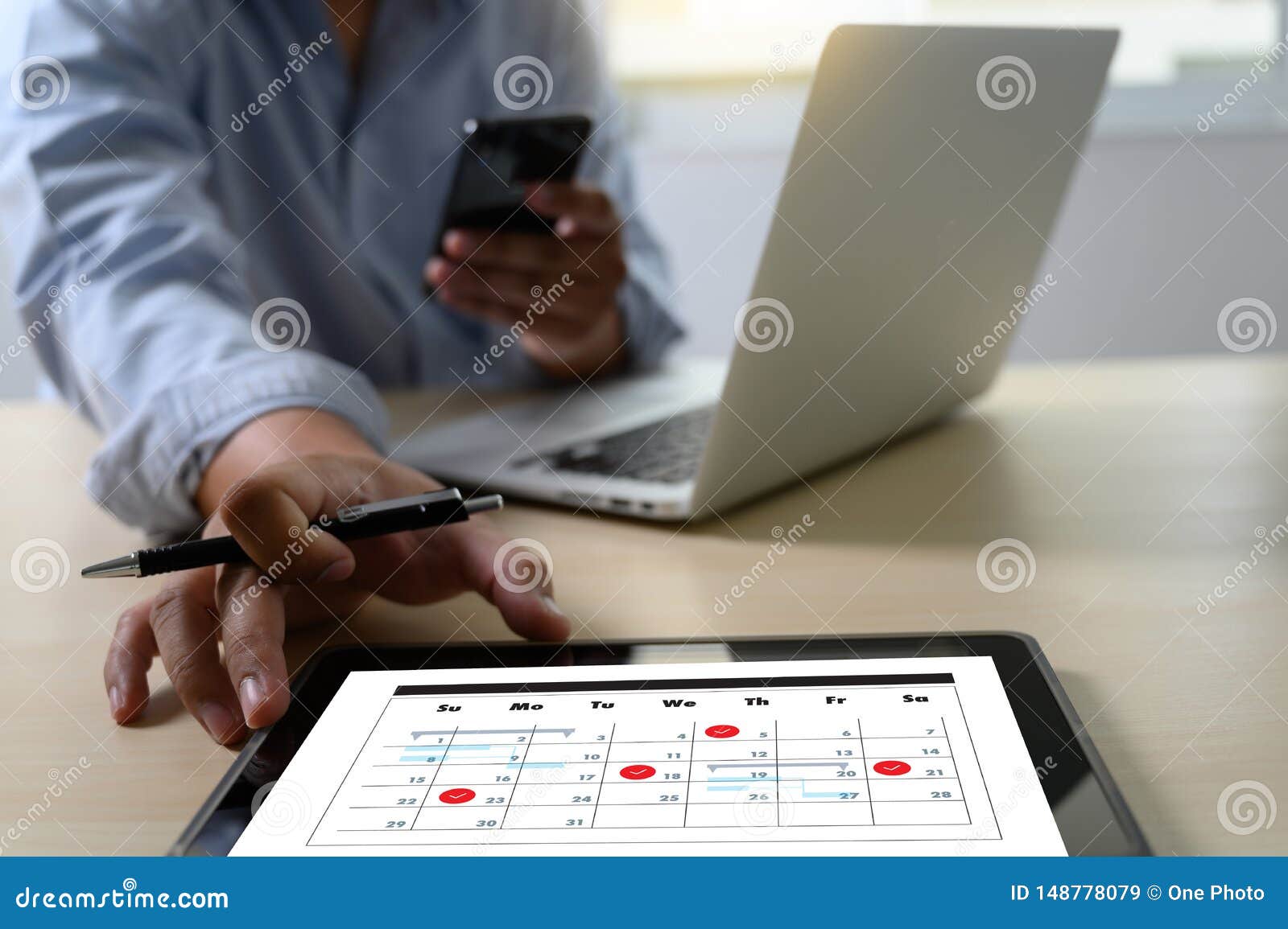 Appointment Reminder To Calendar and Organizer Agenda Stock Image ...