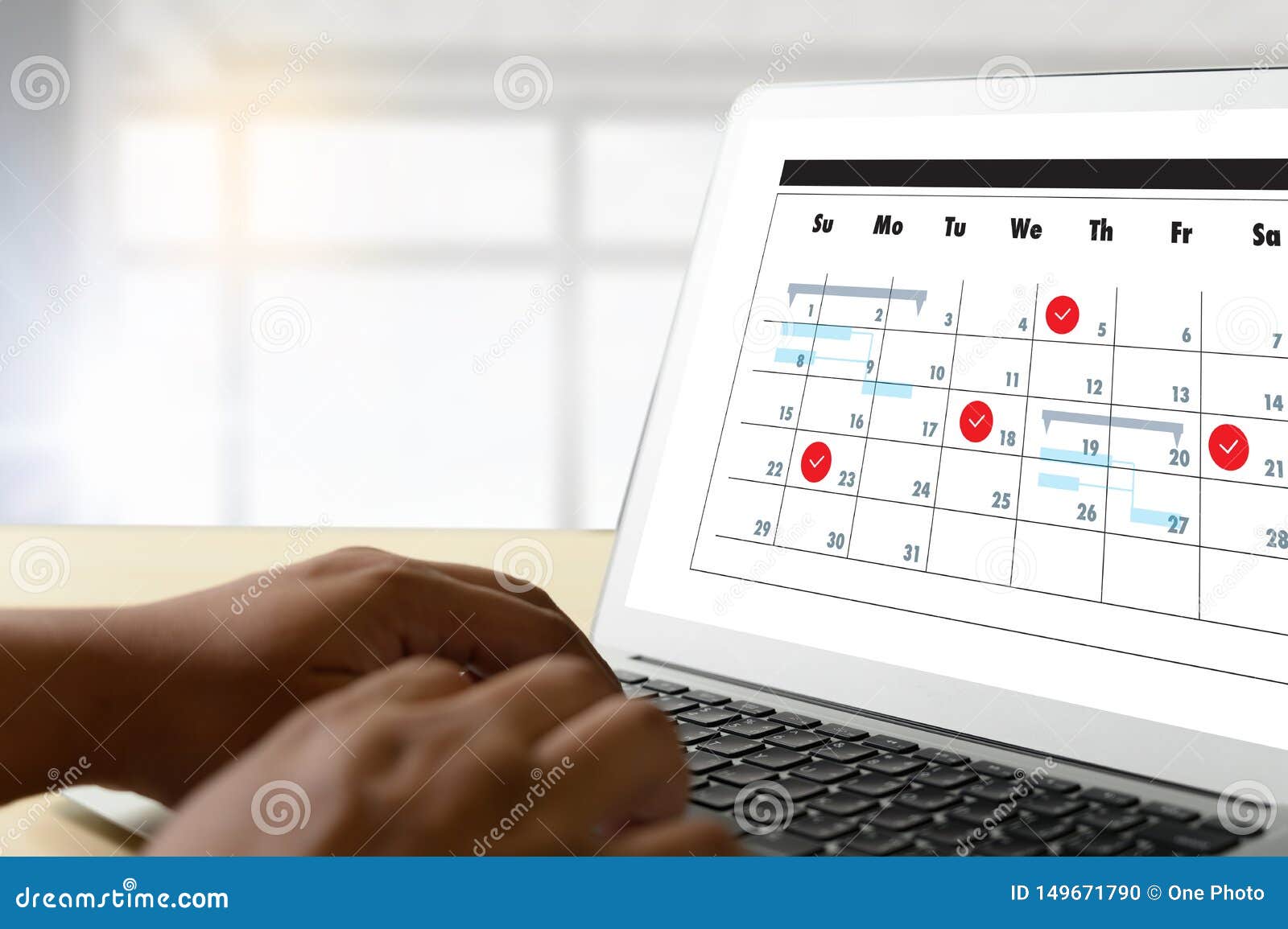 Appointment Reminder To Calendar and Organizer Agenda Stock Photo ...