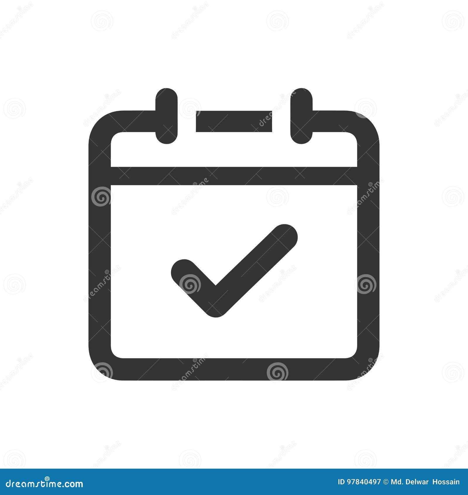 Appointment Request Icon stock vector. Illustration of date - 97840497
