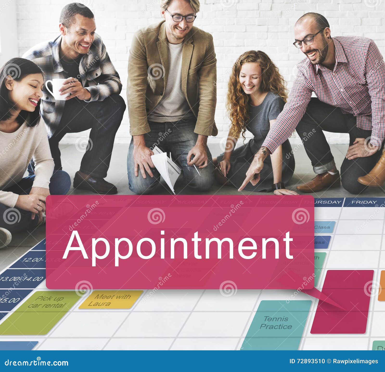 Appointment Schedule Meeting Plan Arrangement Concept Stock Photo ...