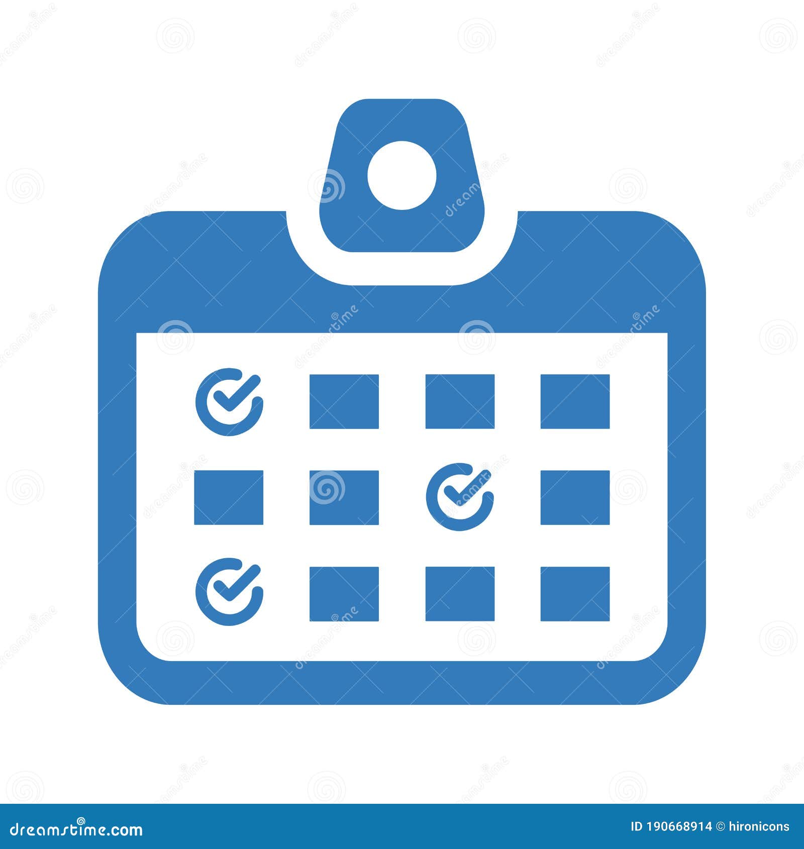 Appointment, Working Schedule Blue Icon Stock Vector - Illustration of ...