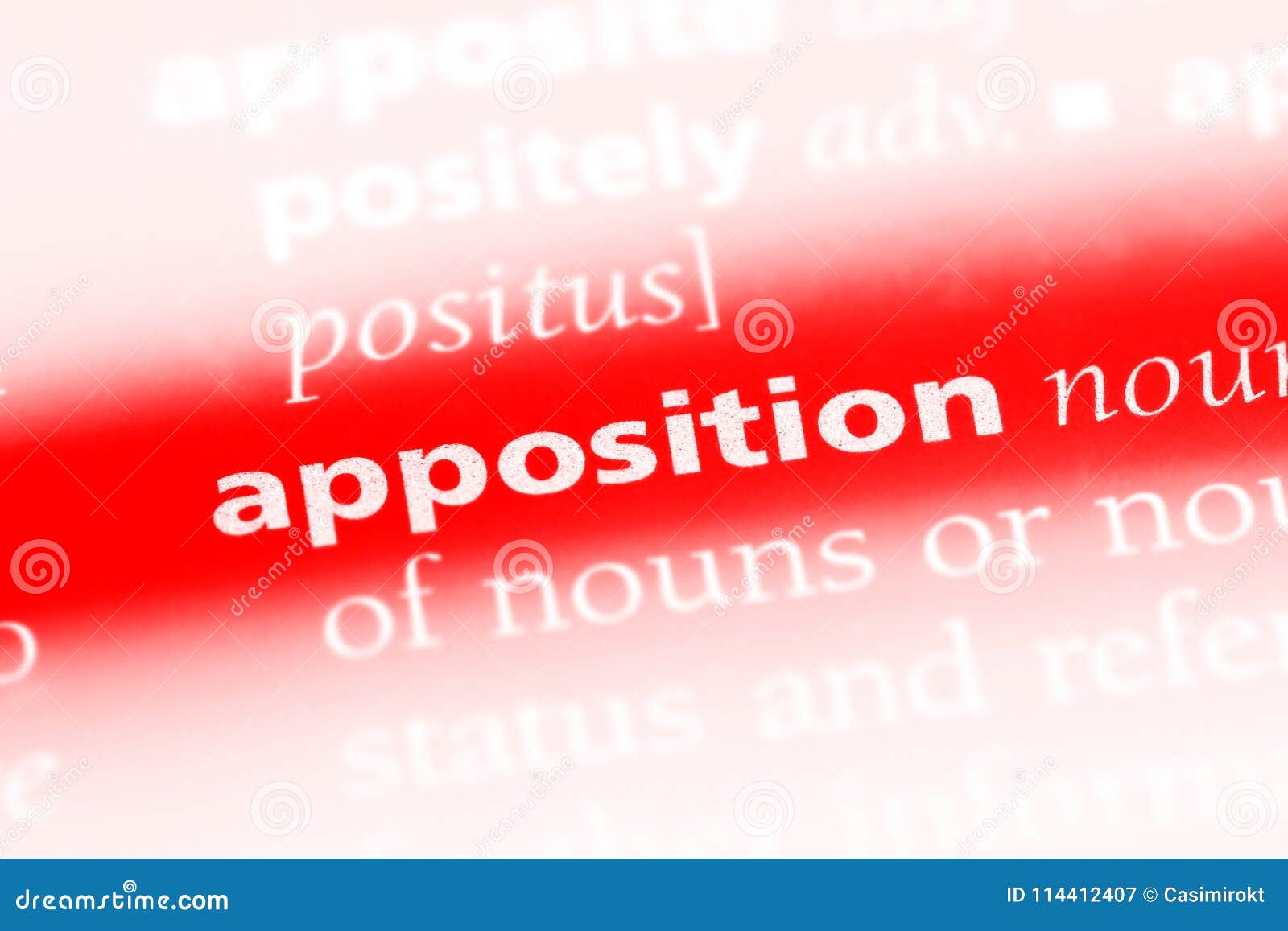 Apposition stock image. Image of idea, english, page - 114412407