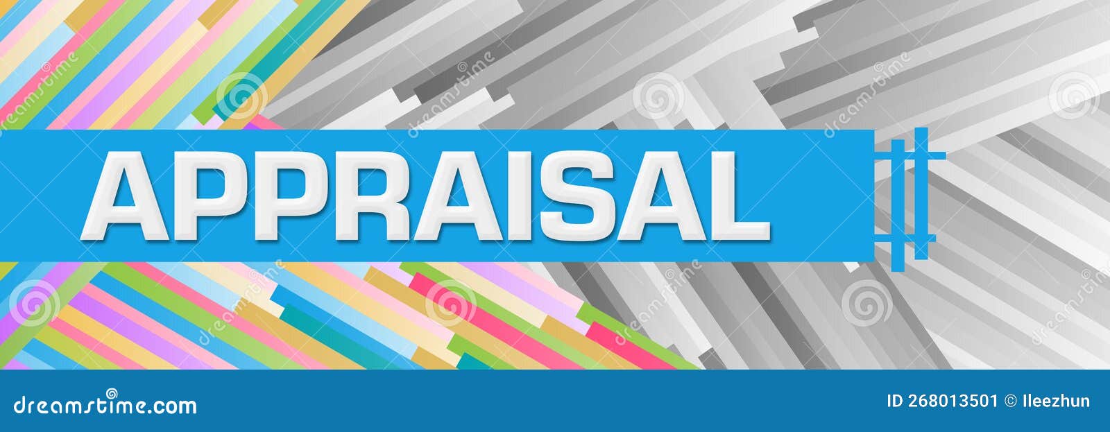 Appraisal Colorful Squares Blue Box Stock Photo | CartoonDealer.com ...