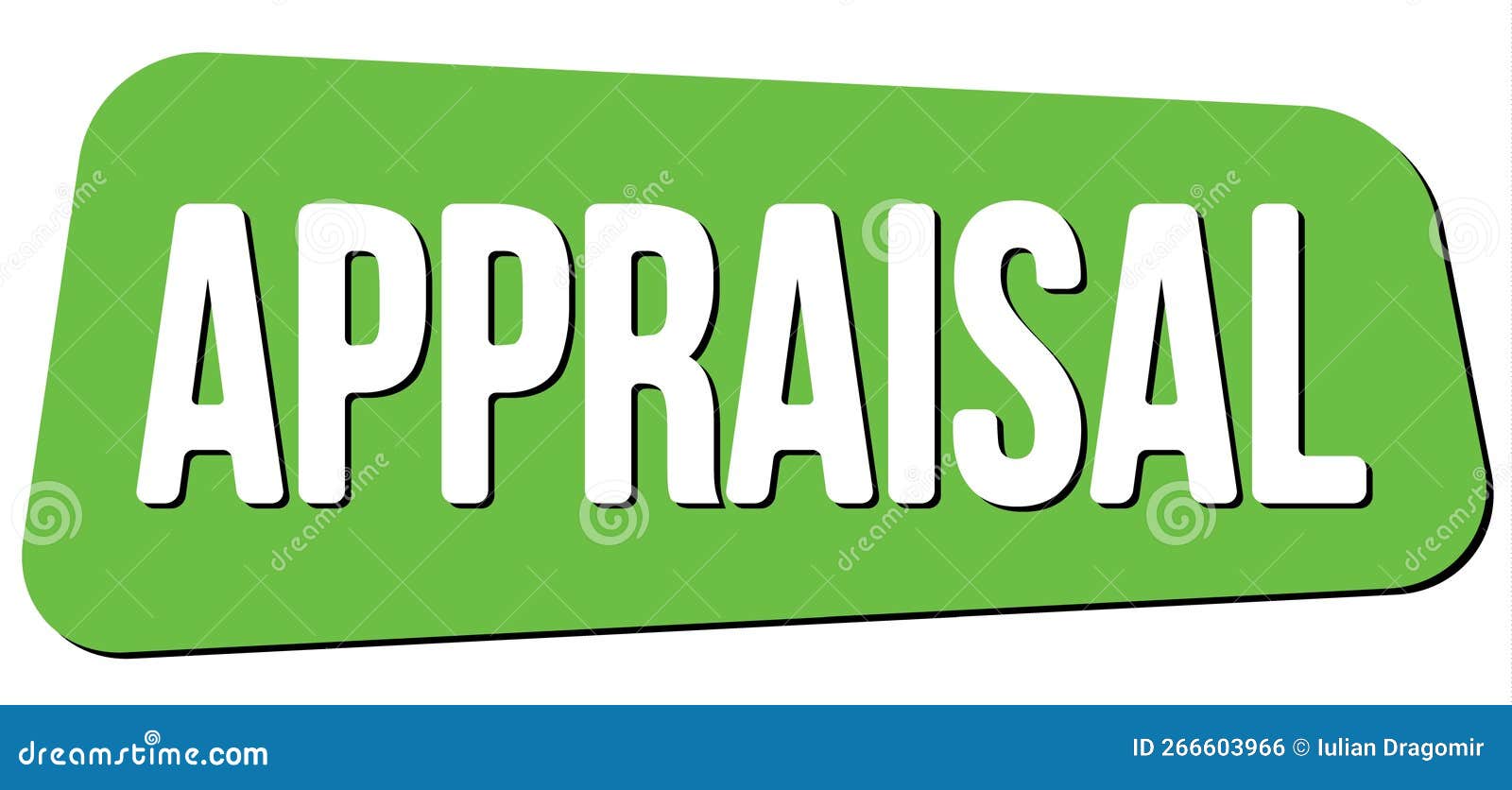 APPRAISAL Text on Green Trapeze Stamp Sign Stock Illustration ...