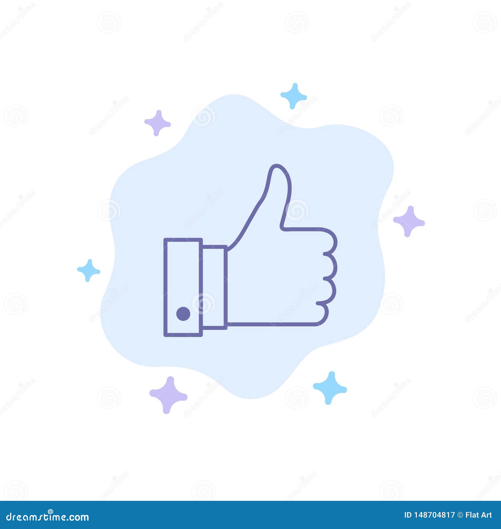 Appreciate, Remarks, Good, Like Blue Icon on Abstract Cloud Background ...