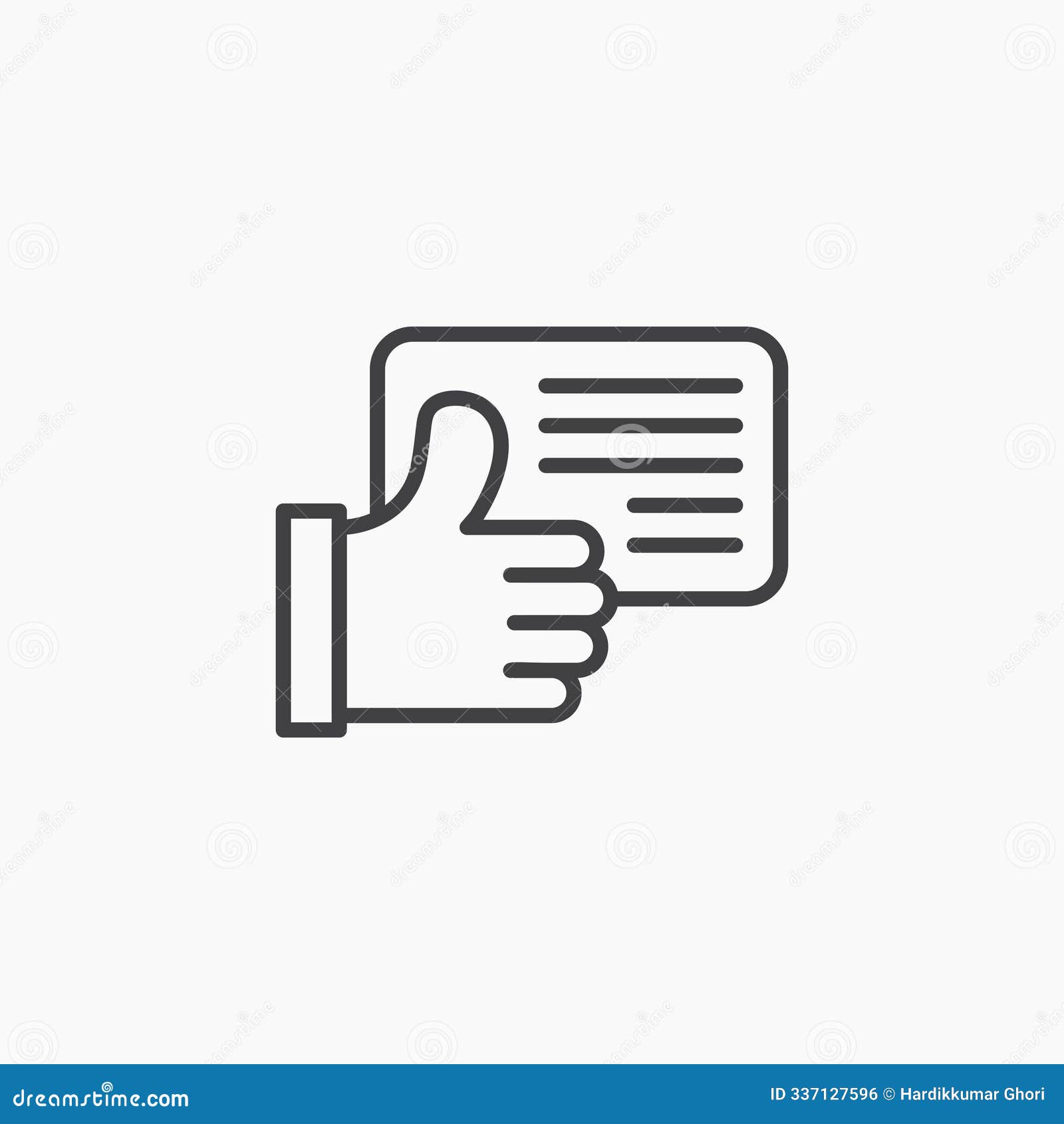 Appreciationline in Thin Line Black Color. Flat Simple Vector Symbols ...