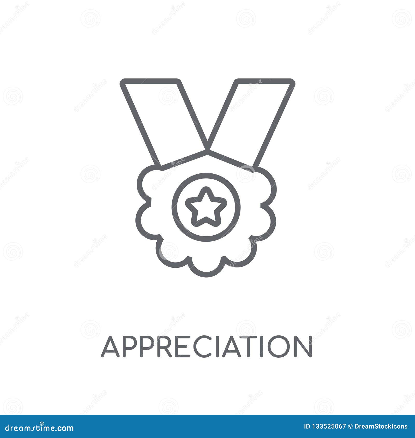 Appreciation Linear Icon. Modern Outline Appreciation Logo Conce Stock ...