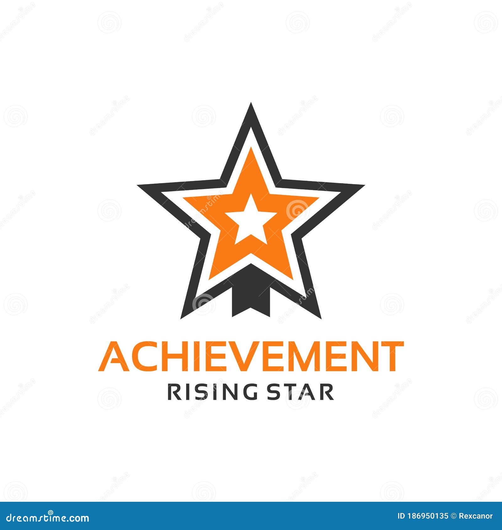 Appreciation Star Achievement Logo Design Stock Vector - Illustration ...