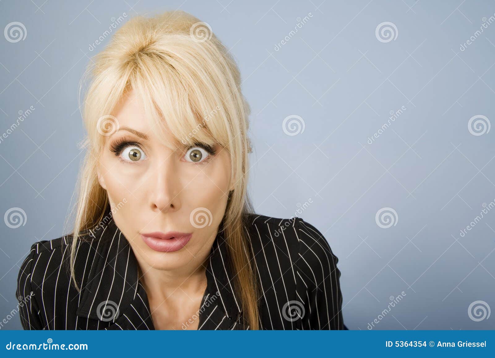 Apprehensive woman stock photo. Image of awkward, businesswoman - 5364354