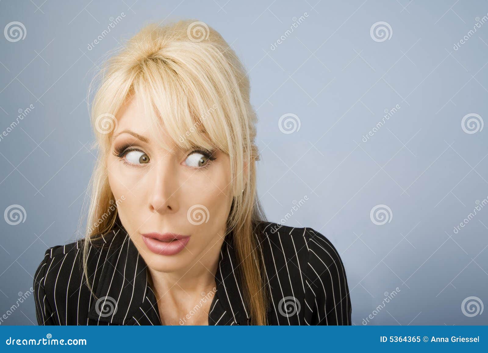 Apprehensive woman stock image. Image of waiting, frightened - 5364365