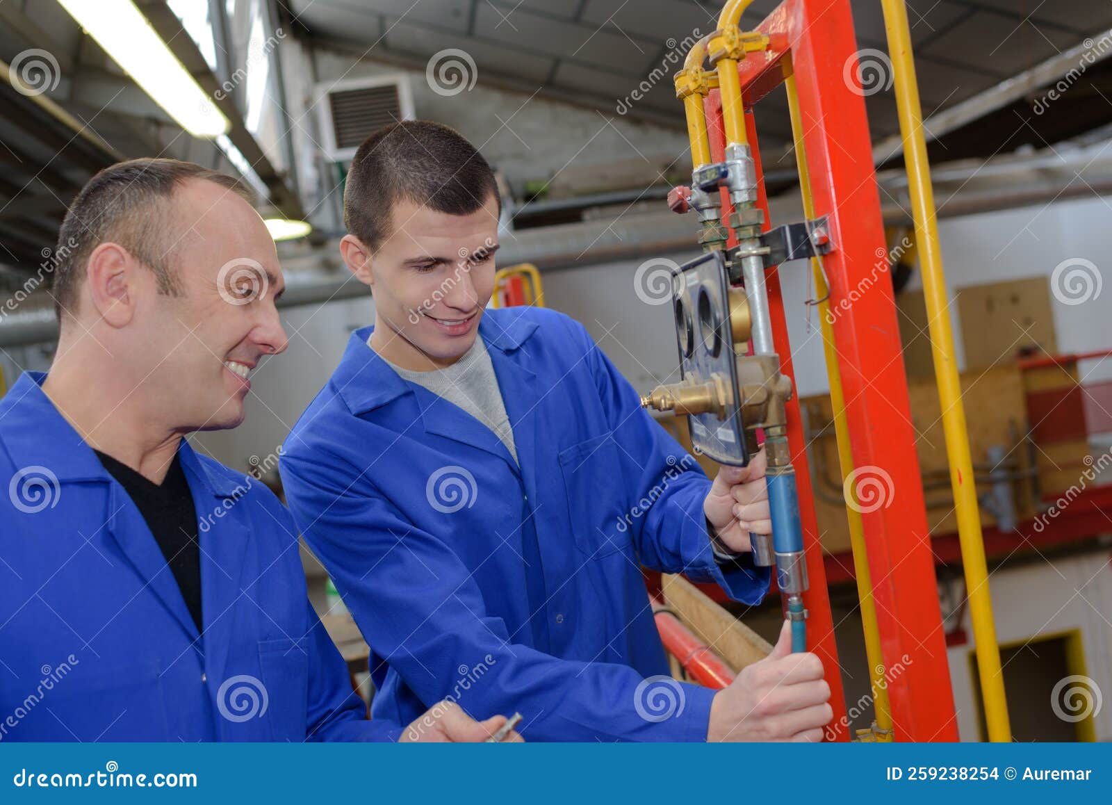 Apprentice Checking Stock Levels in Store Room Stock Photo - Image of ...