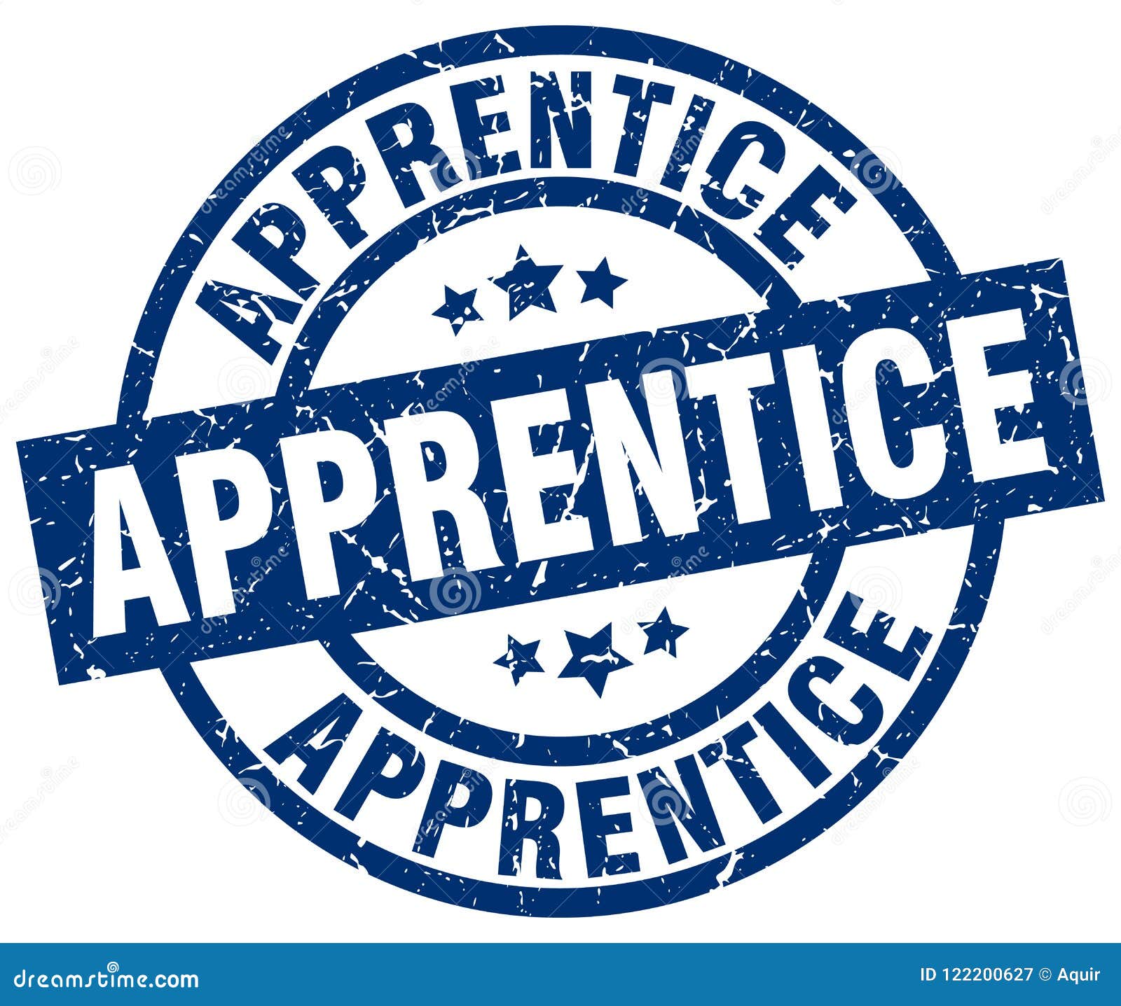 Apprentice stamp stock vector. Illustration of background - 122200627