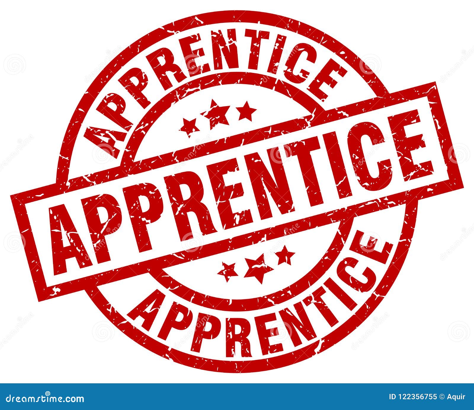 Apprentice stamp stock vector. Illustration of vector - 122356755