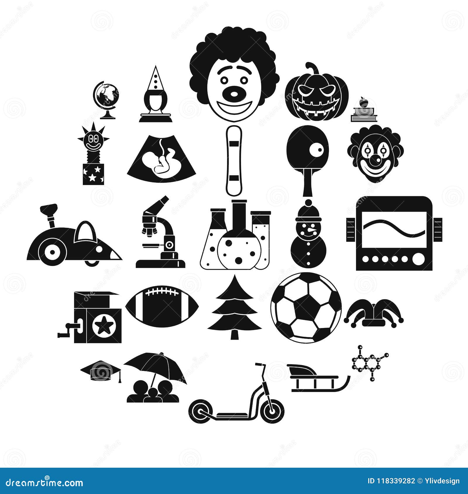 Apprentice Icons Set, Simple Style Stock Vector - Illustration of icons ...