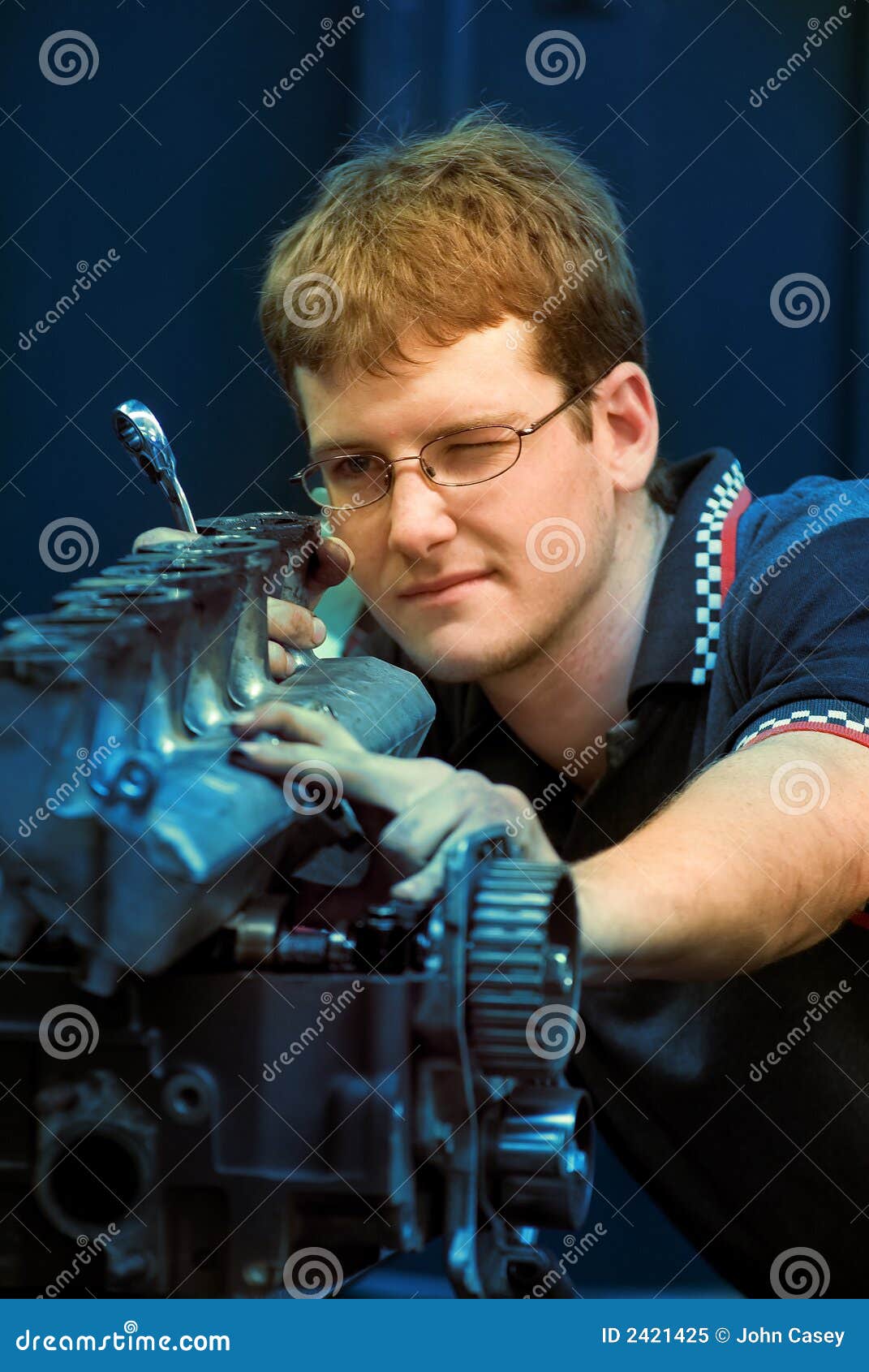 Apprentice Motor mechanic stock image. Image of automobile - 2421425
