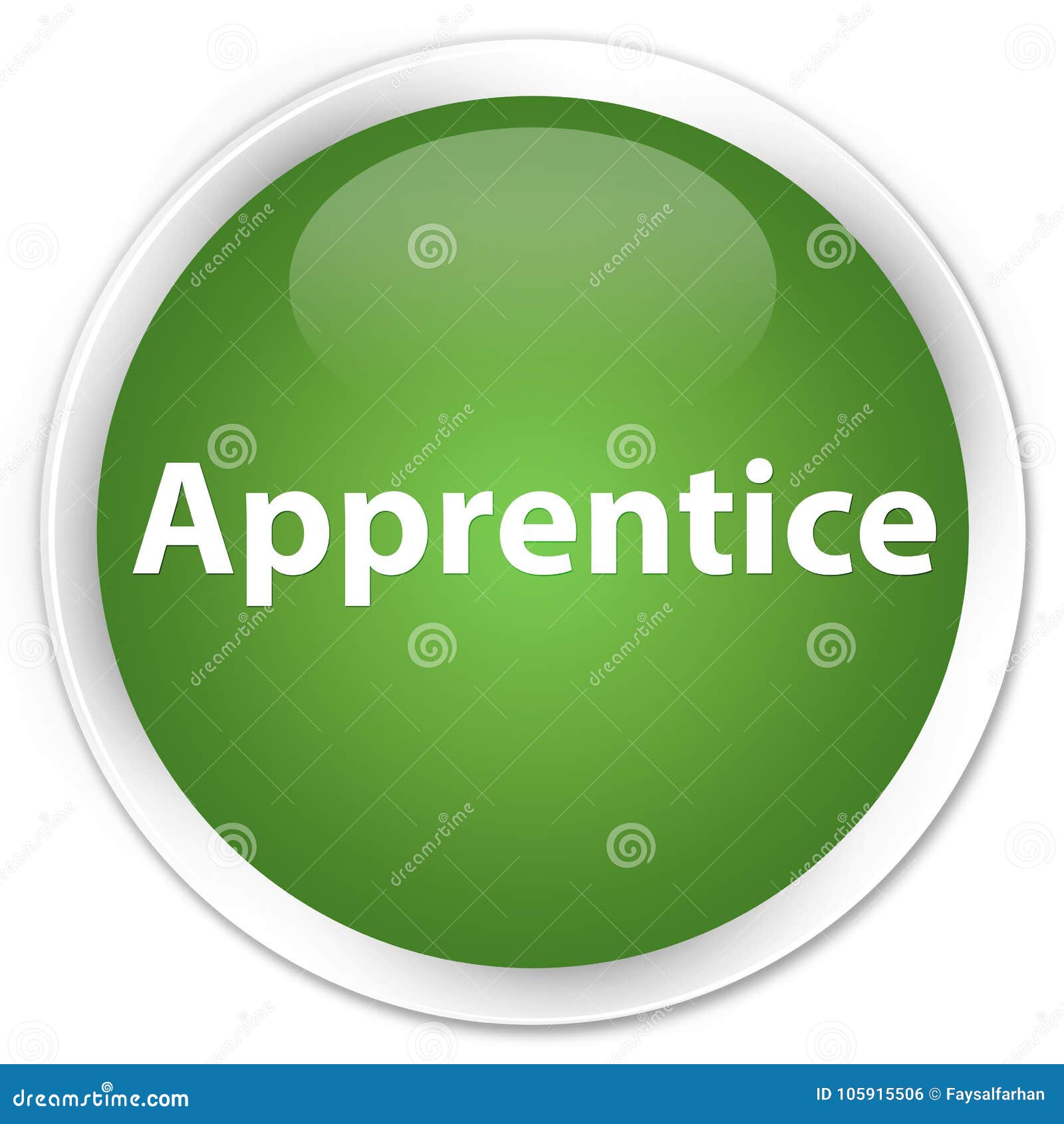 Apprentice Premium Soft Green Round Button Stock Illustration ...