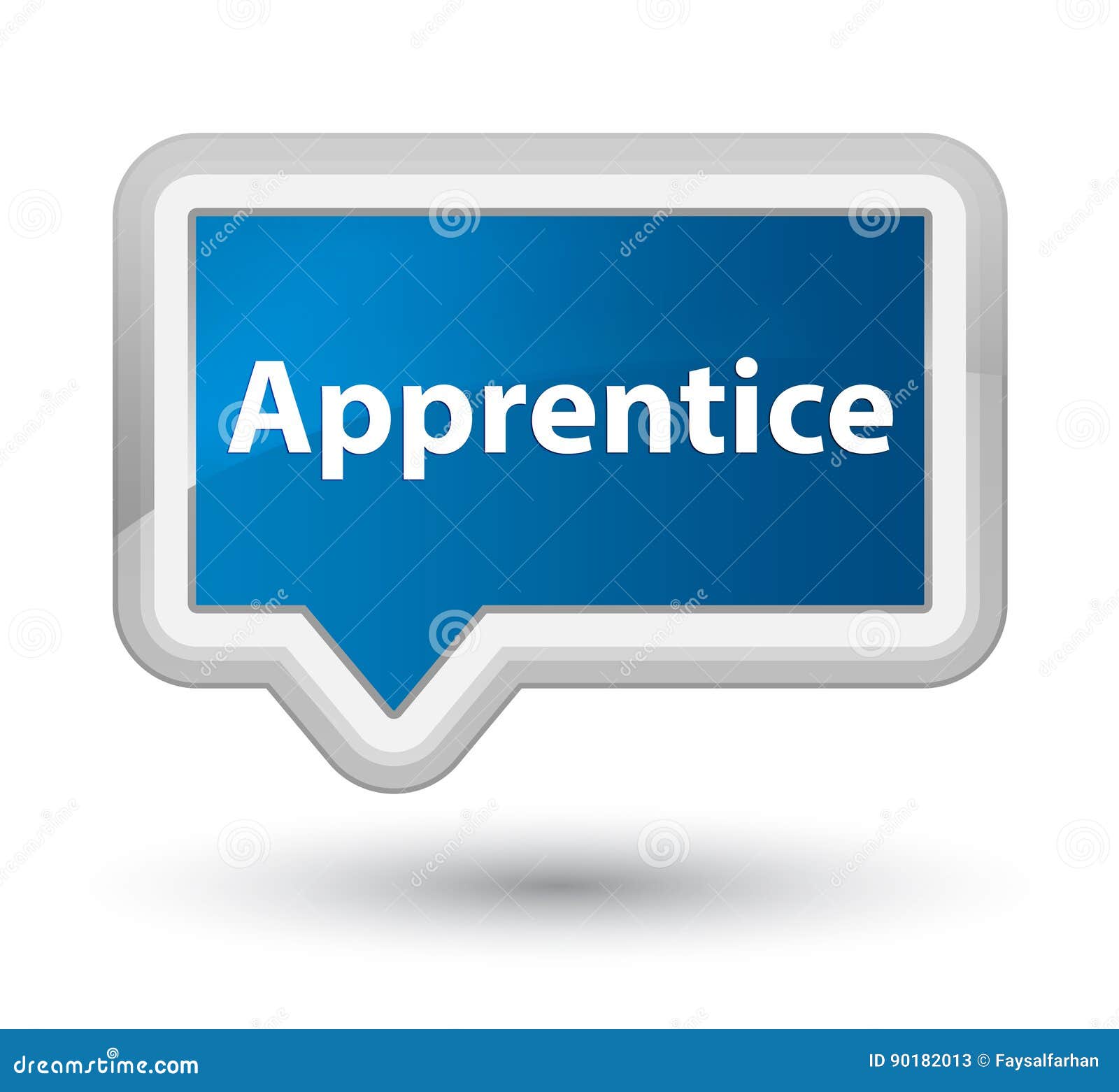 Apprentice Prime Blue Banner Button Stock Illustration - Illustration ...