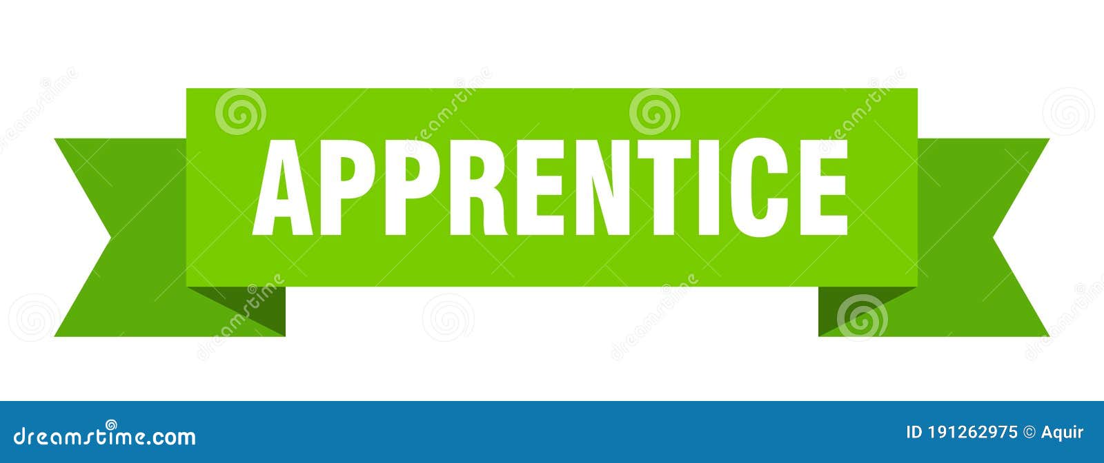 Apprentice ribbon. stock vector. Illustration of isolated - 191262975