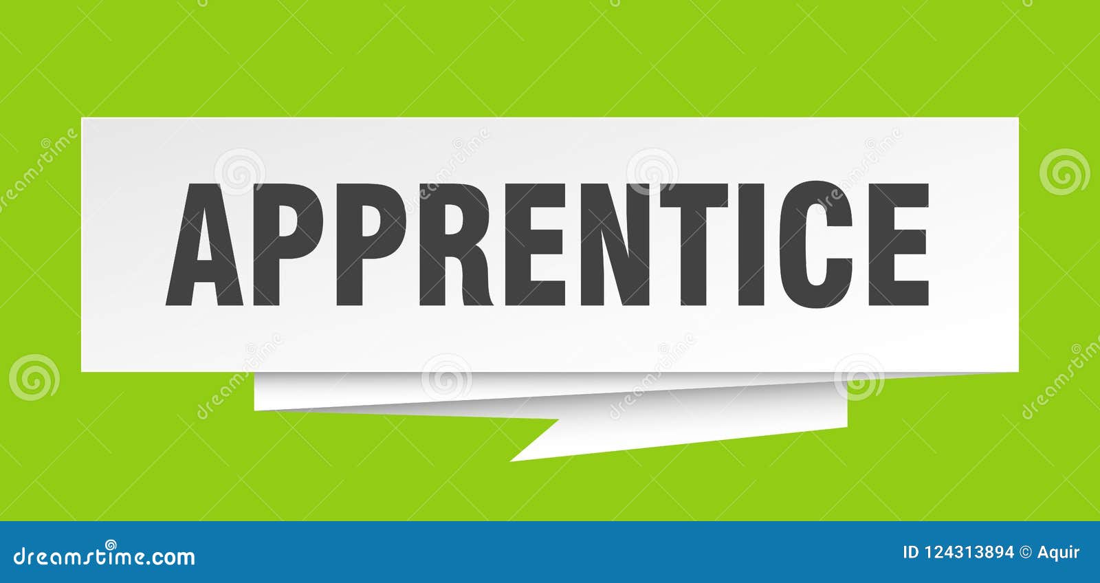 Apprentice stock vector. Illustration of white, seal - 124313894