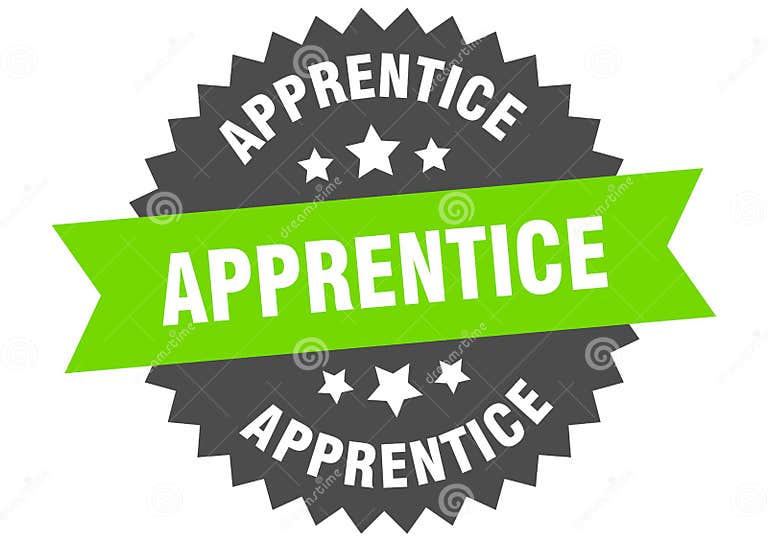 Apprentice Sign. Apprentice Circular Band Label. Apprentice Sticker ...