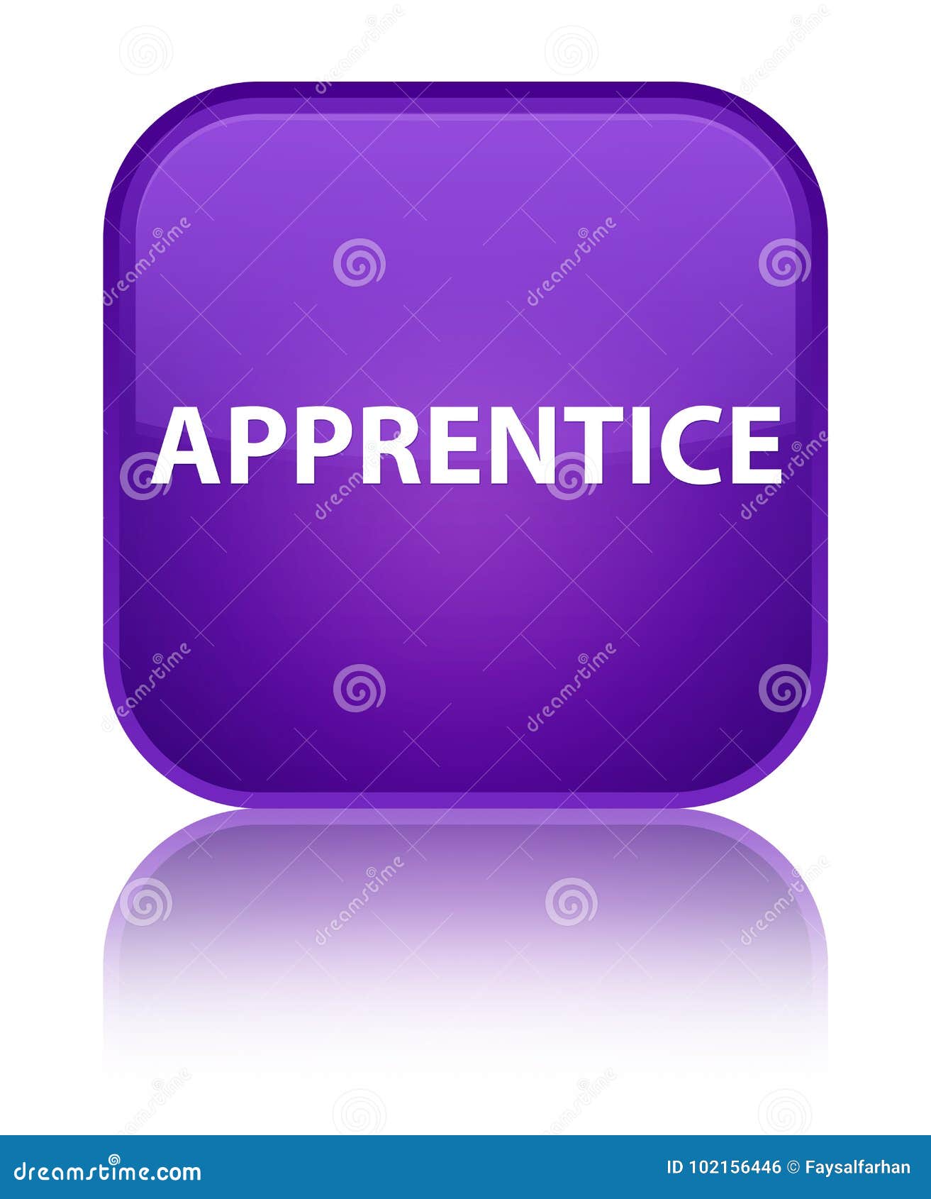 Apprentice Special Purple Square Button Stock Illustration ...