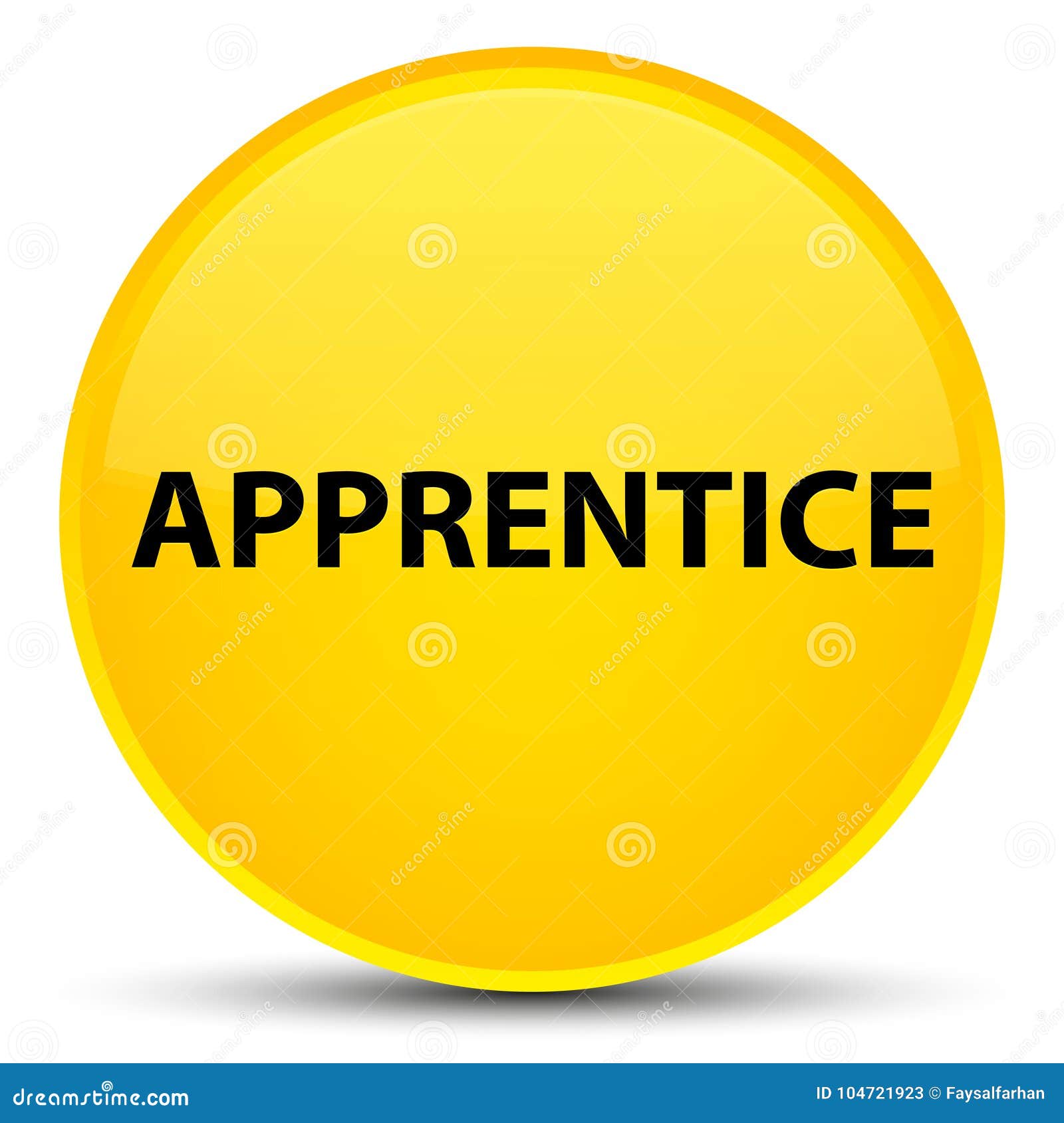 Apprentice Special Yellow Round Button Stock Illustration ...