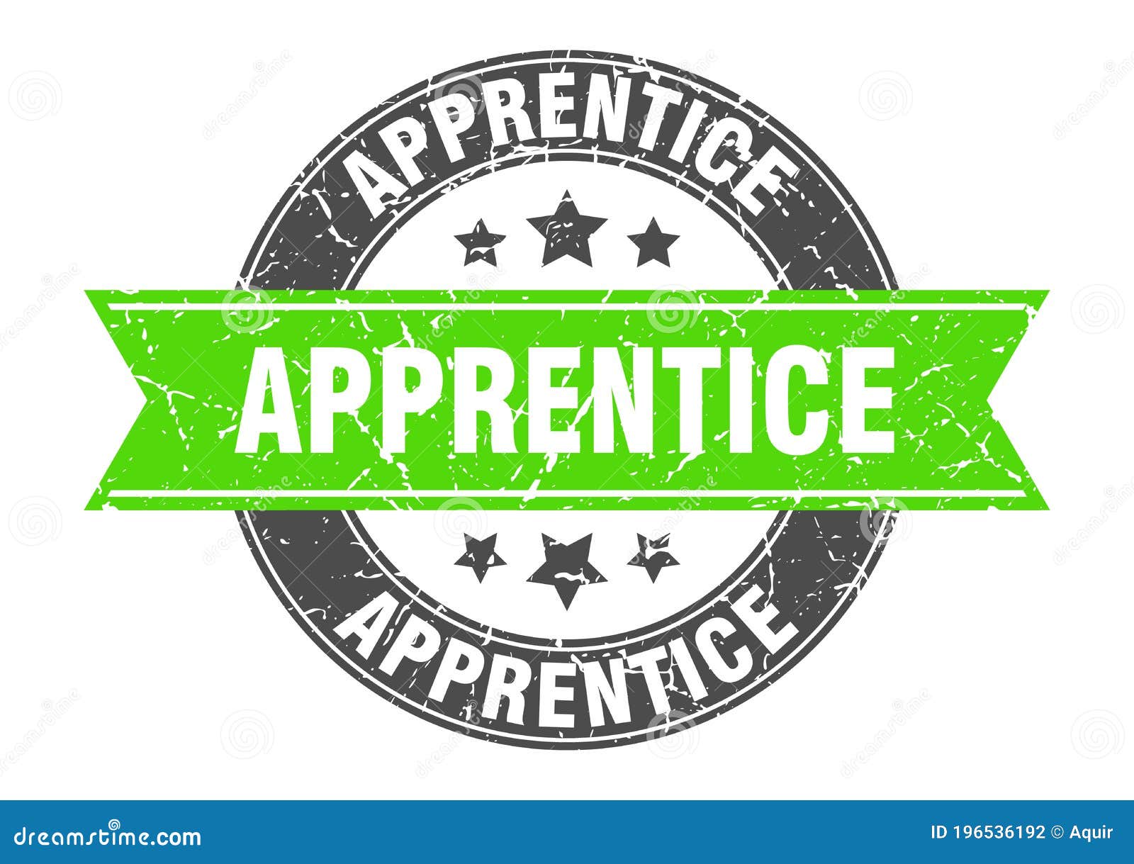 Apprentice stamp stock vector. Illustration of vector - 196536192