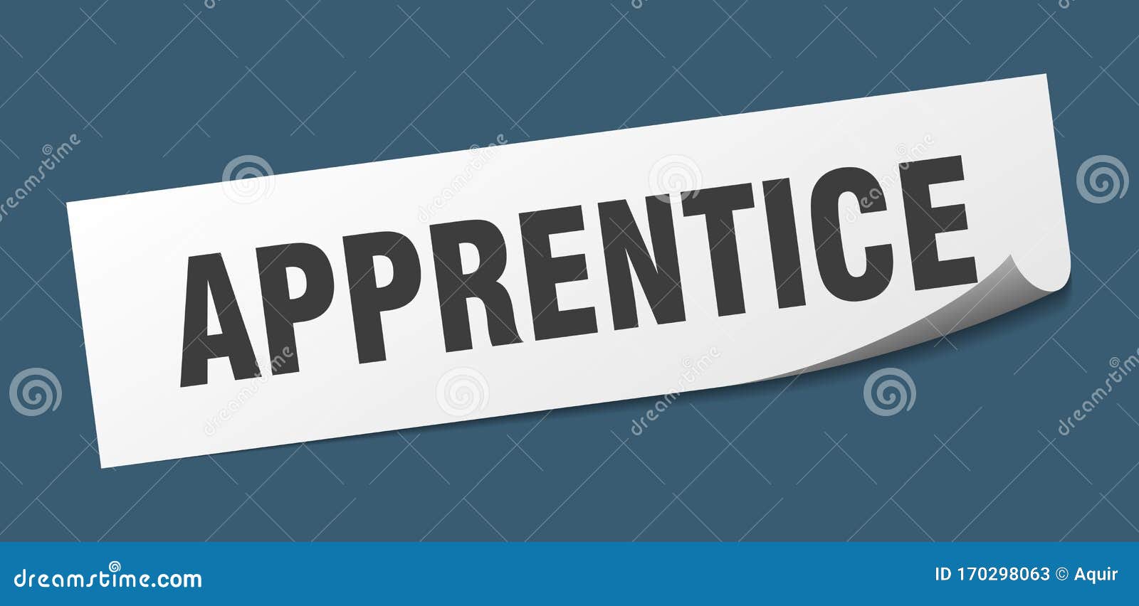 Apprentice Sticker. Apprentice Square Sign Stock Vector - Illustration ...