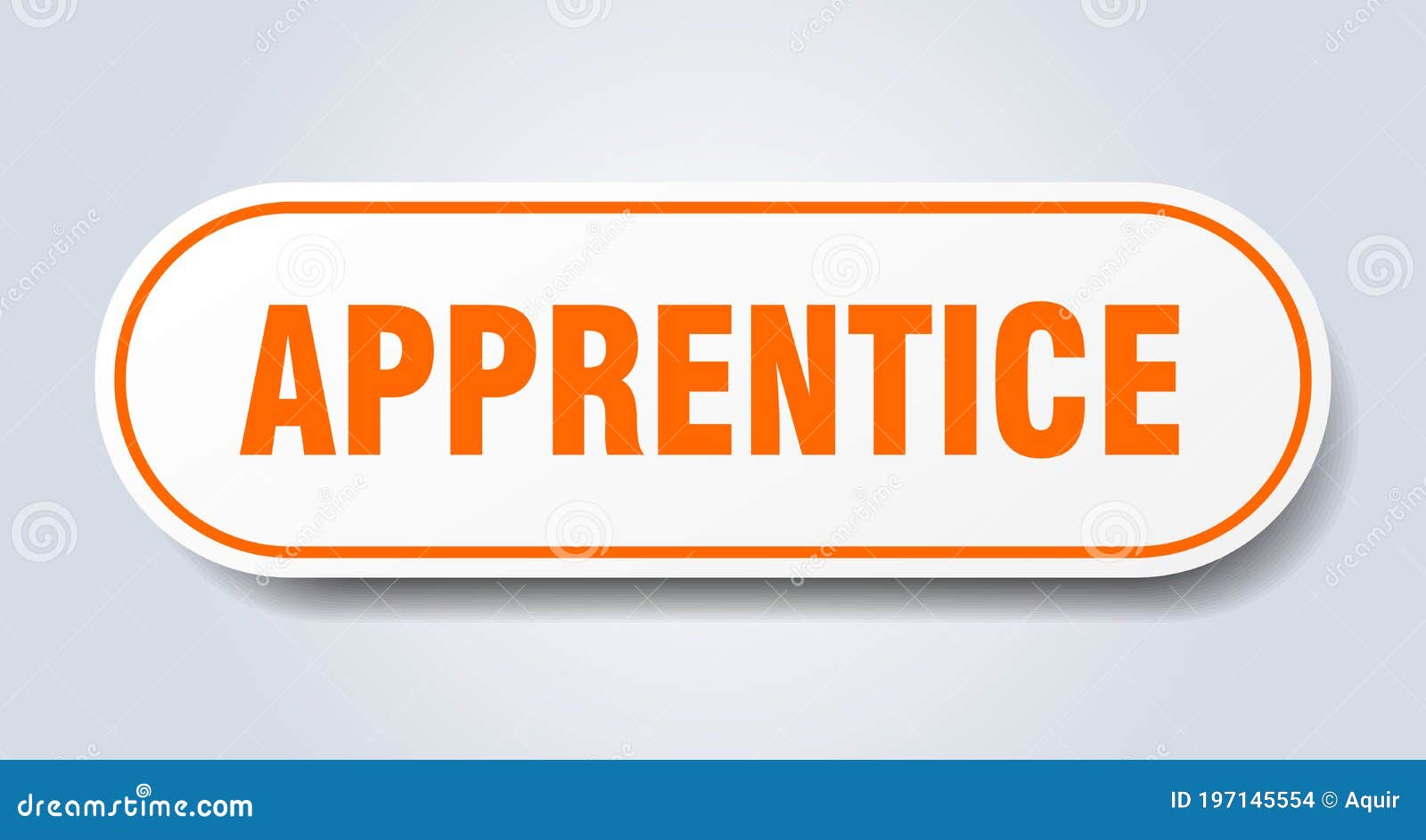 Apprentice Sticker. Apprentice Sign On Transparent Background Cartoon ...