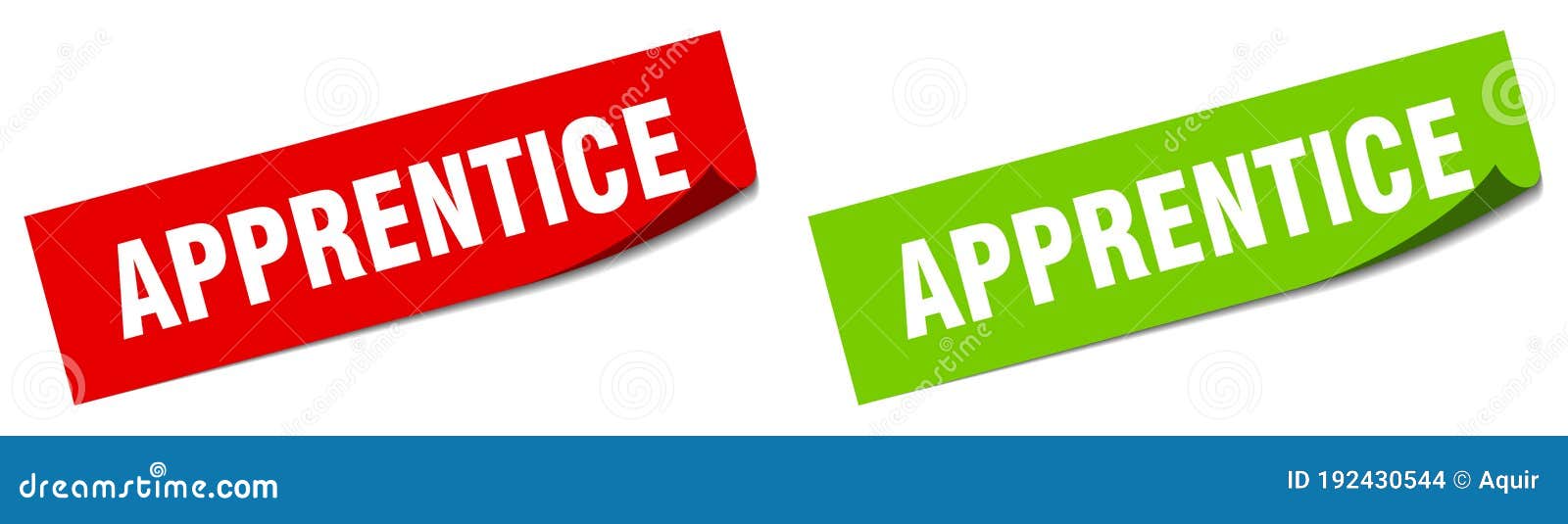 Apprentice Sticker. Apprentice Sign Set Stock Vector - Illustration of ...