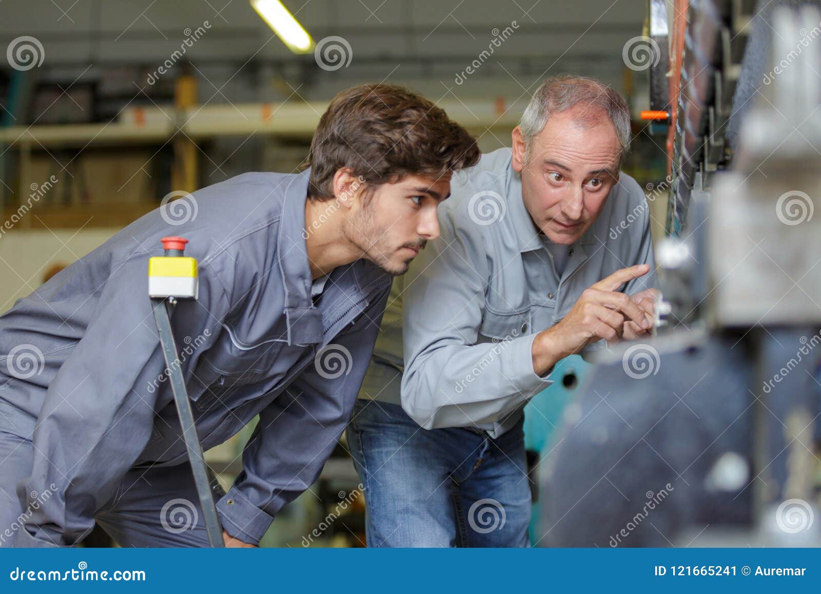 Apprentice Studying the Machine Stock Image - Image of apprenticeship ...