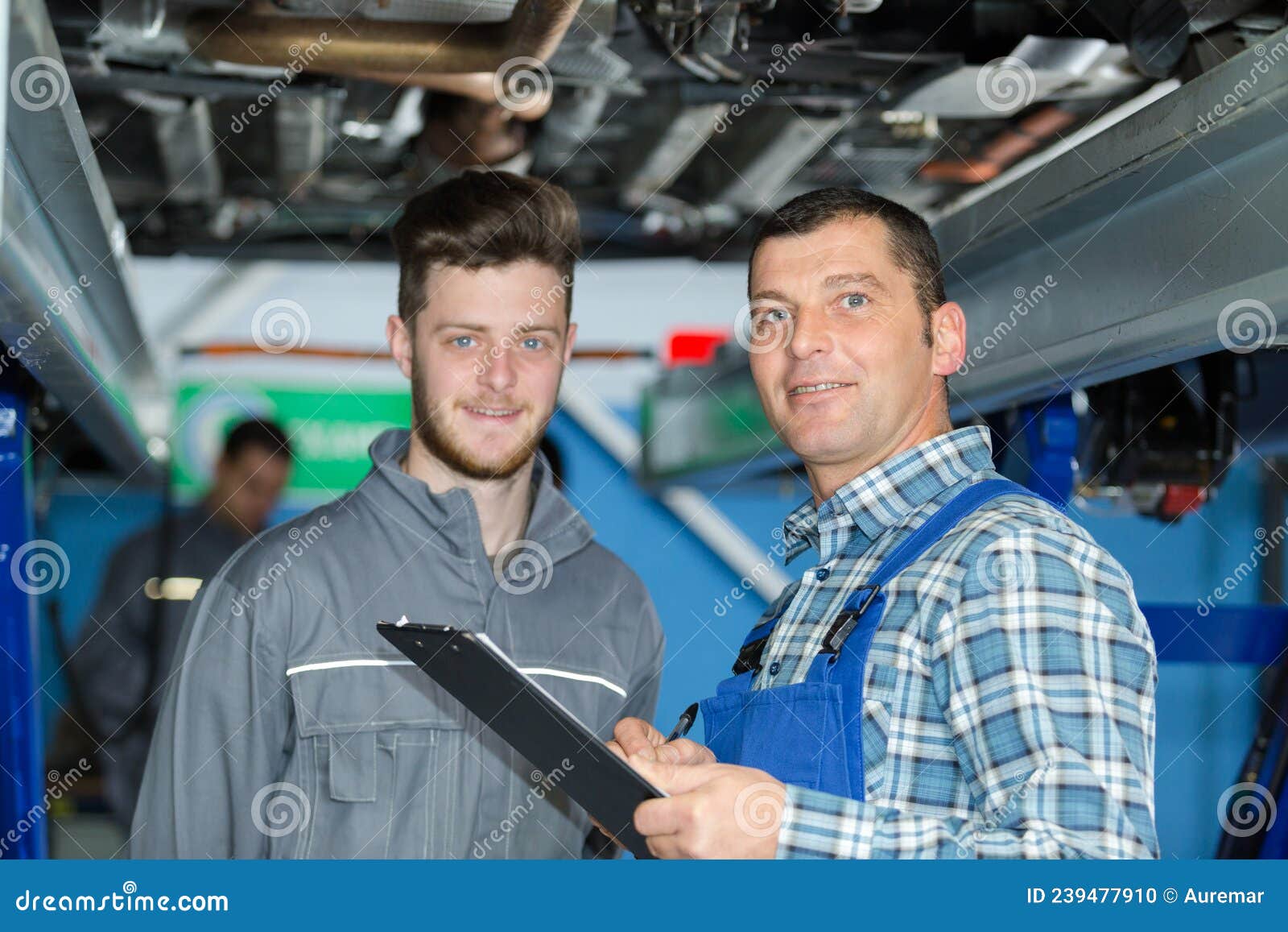 Apprentice and Teacher Smiling Stock Photo - Image of apprenticeship ...