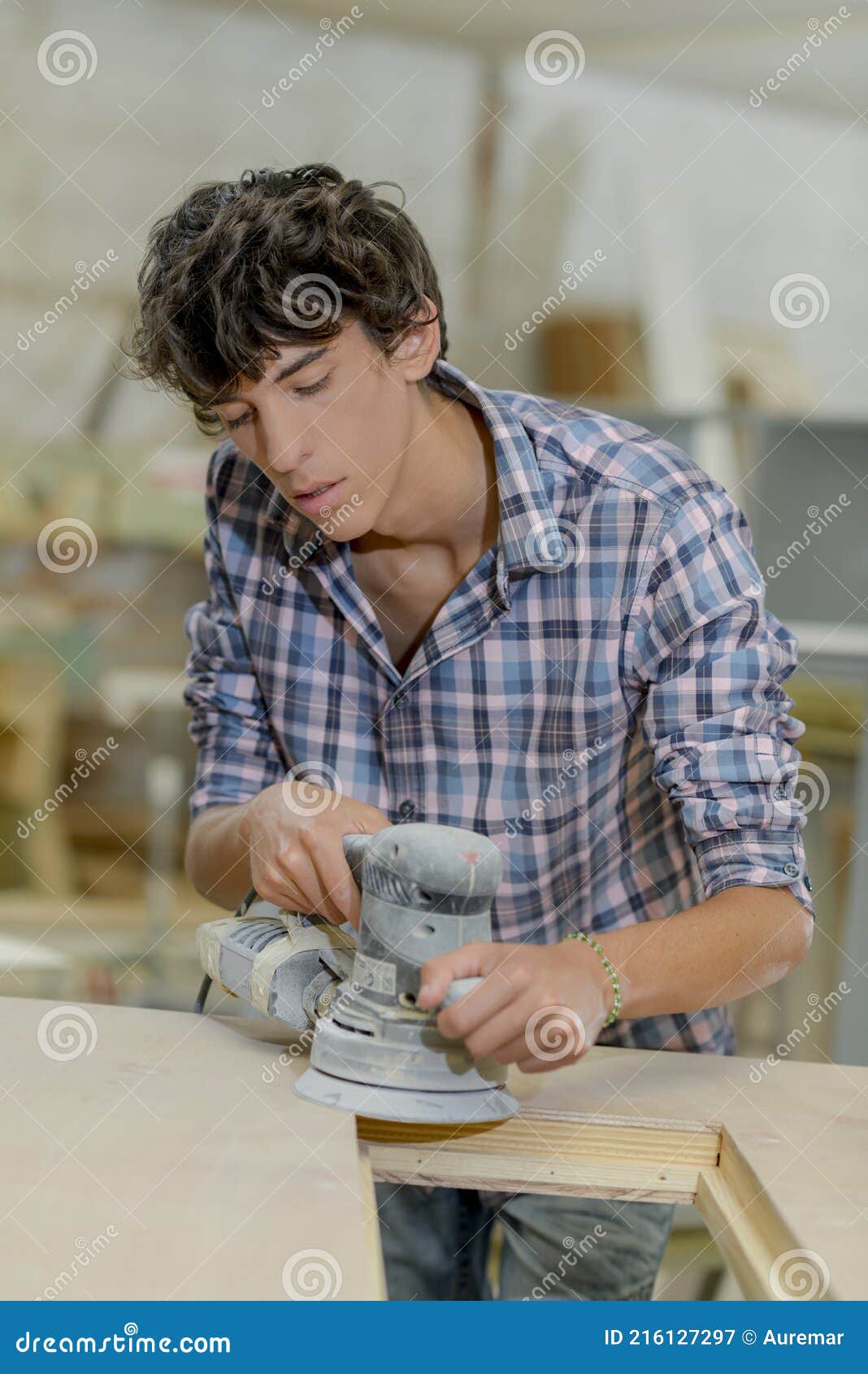 Apprentice at work stock image. Image of practise, teenager - 216127297
