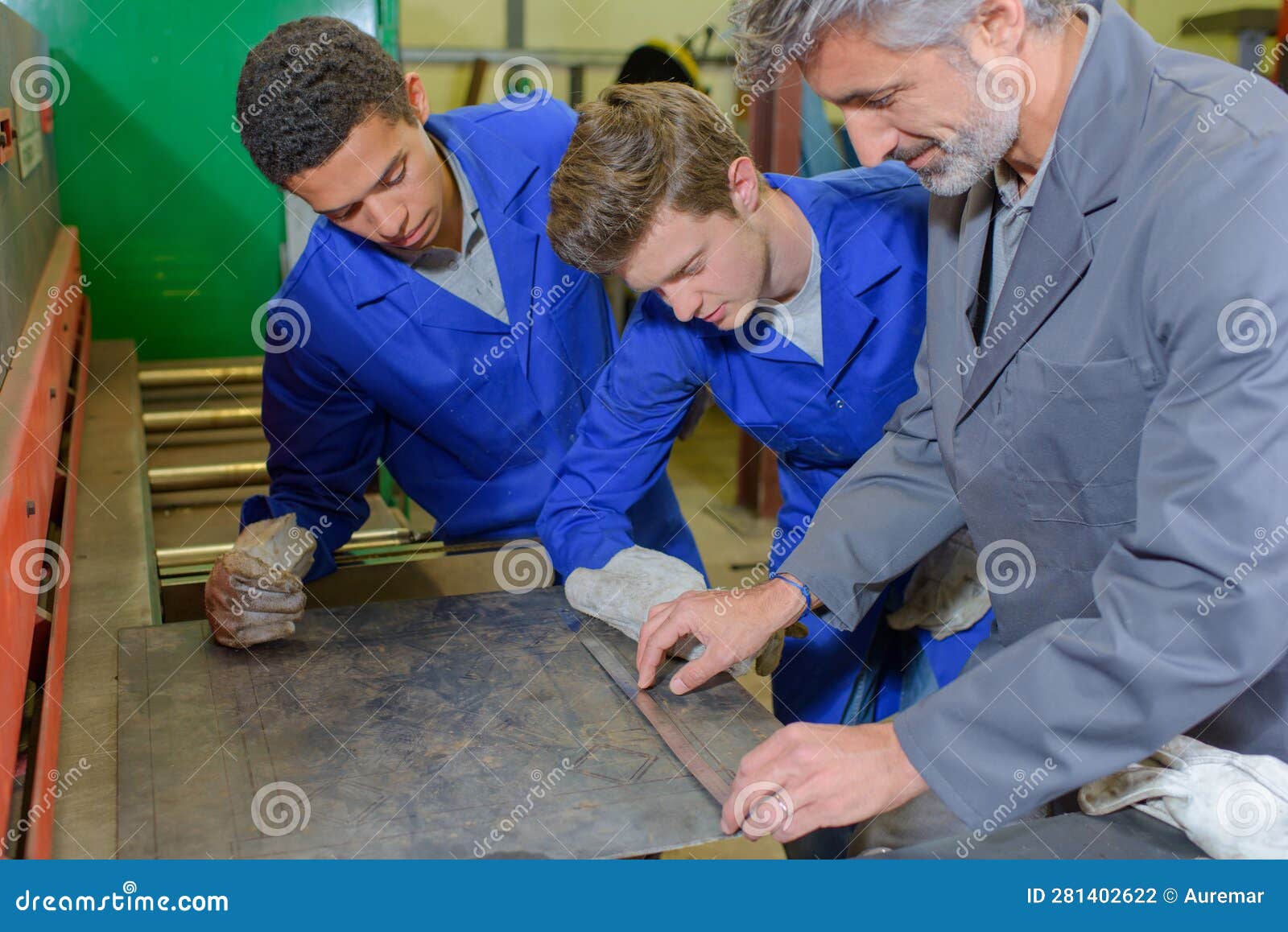 Apprentices and Craft Class Stock Photo - Image of handsome, woodwork ...