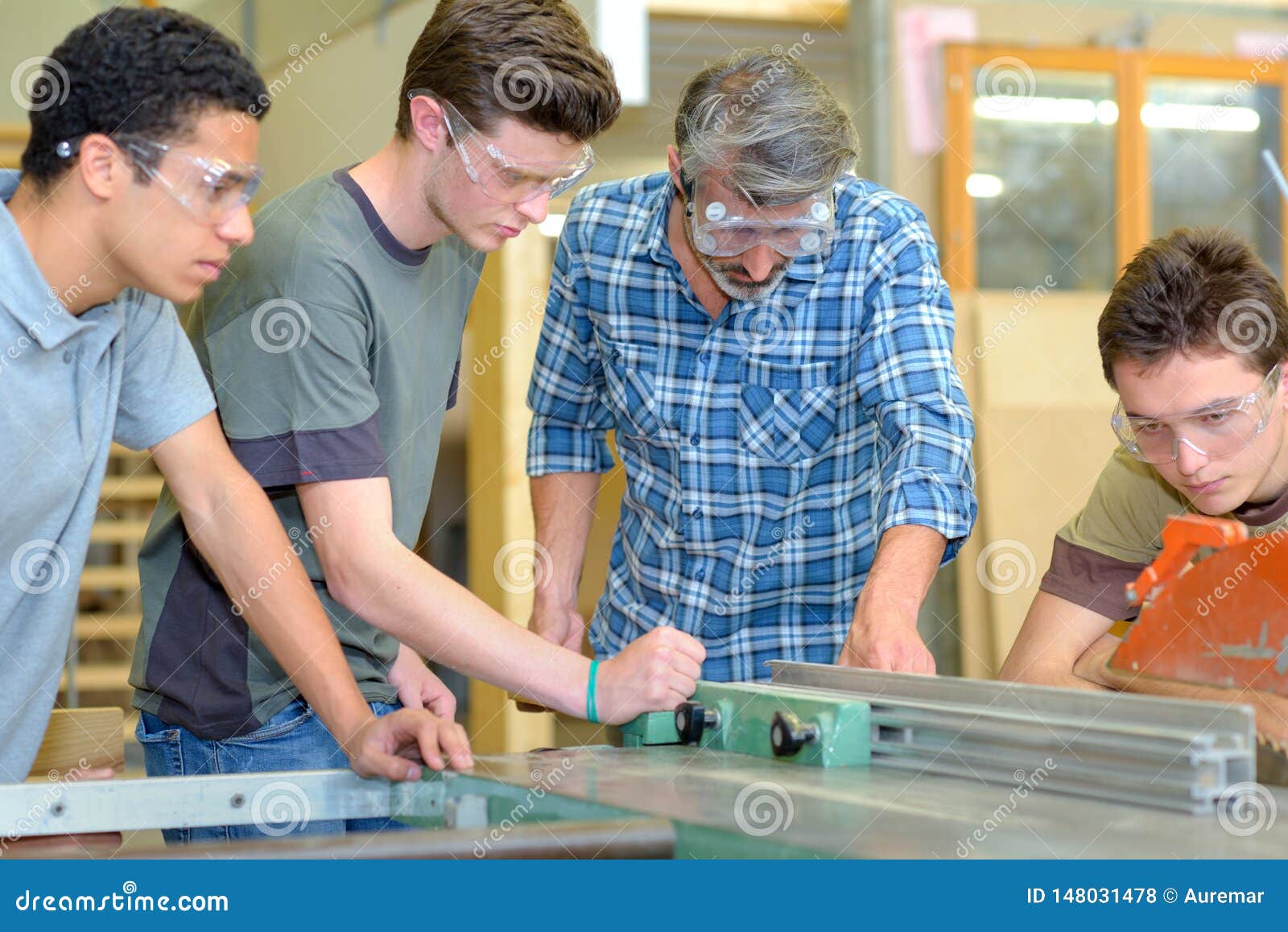 Apprentices Learning a Trade Stock Photo - Image of metal, caucasian ...
