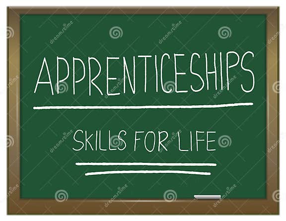 Apprenticeship concept. stock illustration. Illustration of profession ...