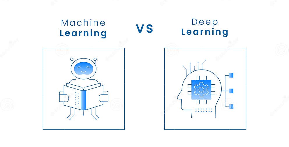 Apprentissage Automatique Vs Diagramme Vectoriel D'apprentissage ... Apprentissage Automatique Vs Diagramme Vectoriel D'apprentissage ...