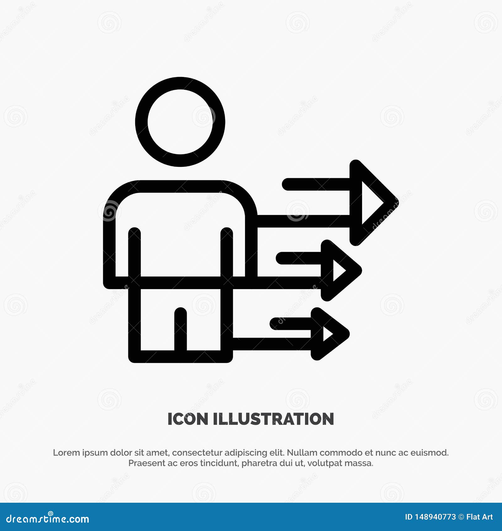 Approach, Business, Leadership, Modern Line Icon Vector Stock Vector ...