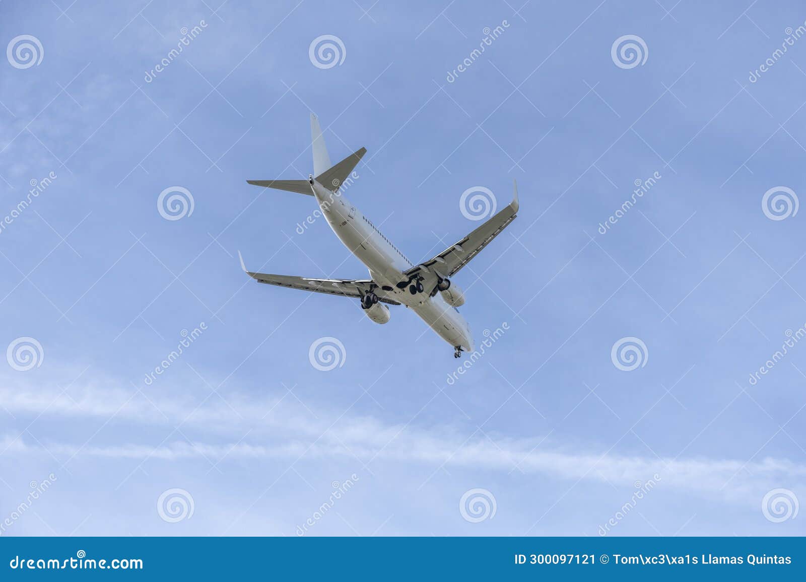 The Approach of a Jet Plane Flying at Low Altitude Stock Image - Image ...