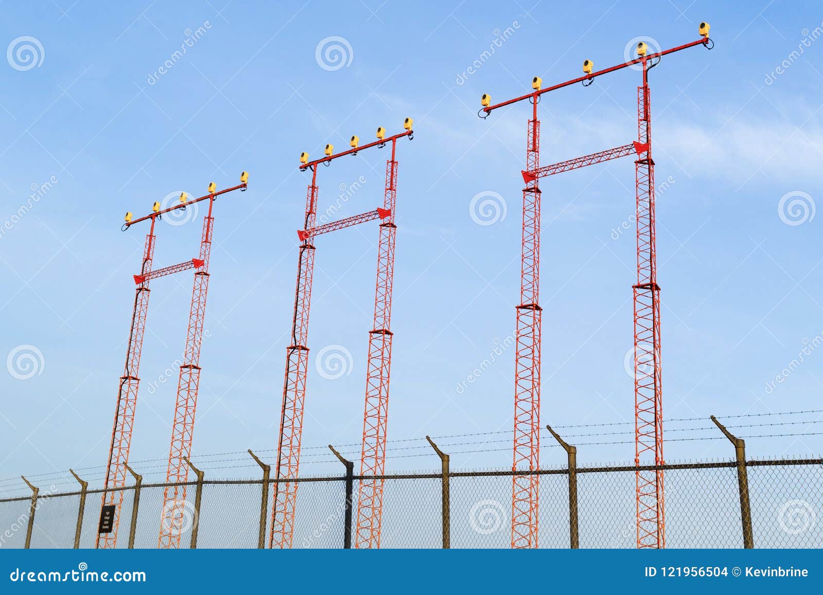 Approach Lights stock photo. Image of navigation, depart - 121956504