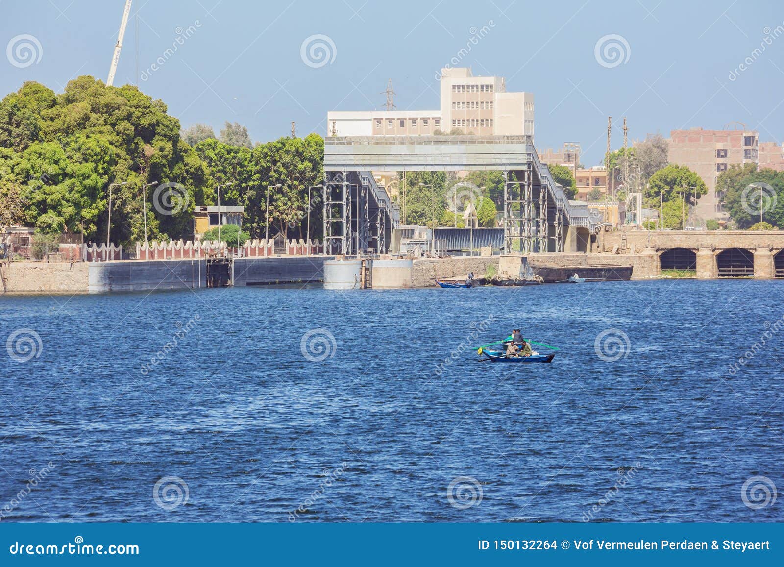 Approach the locks of Esna stock photo. Image of landscape - 150132264
