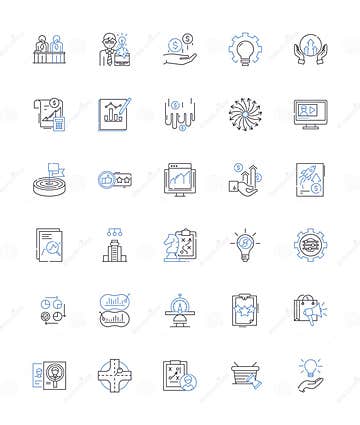 Approach and Method Line Icons Collection. Strategy, Framework, System ...