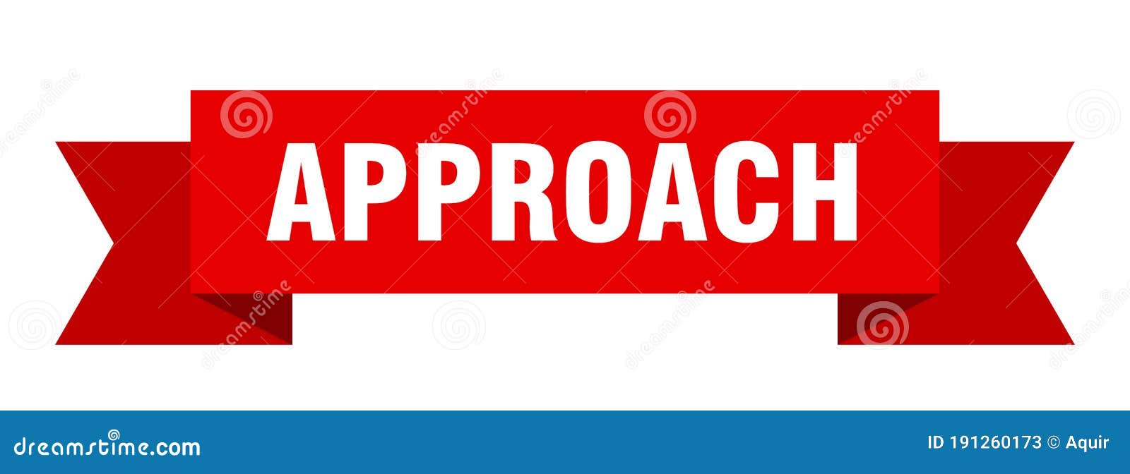 Approach ribbon. stock vector. Illustration of vector - 191260173