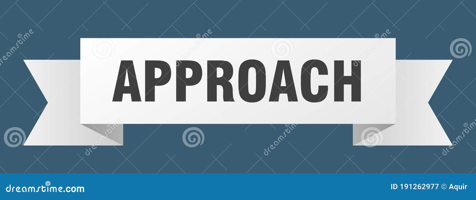 Approach ribbon. stock vector. Illustration of vignette - 191262977