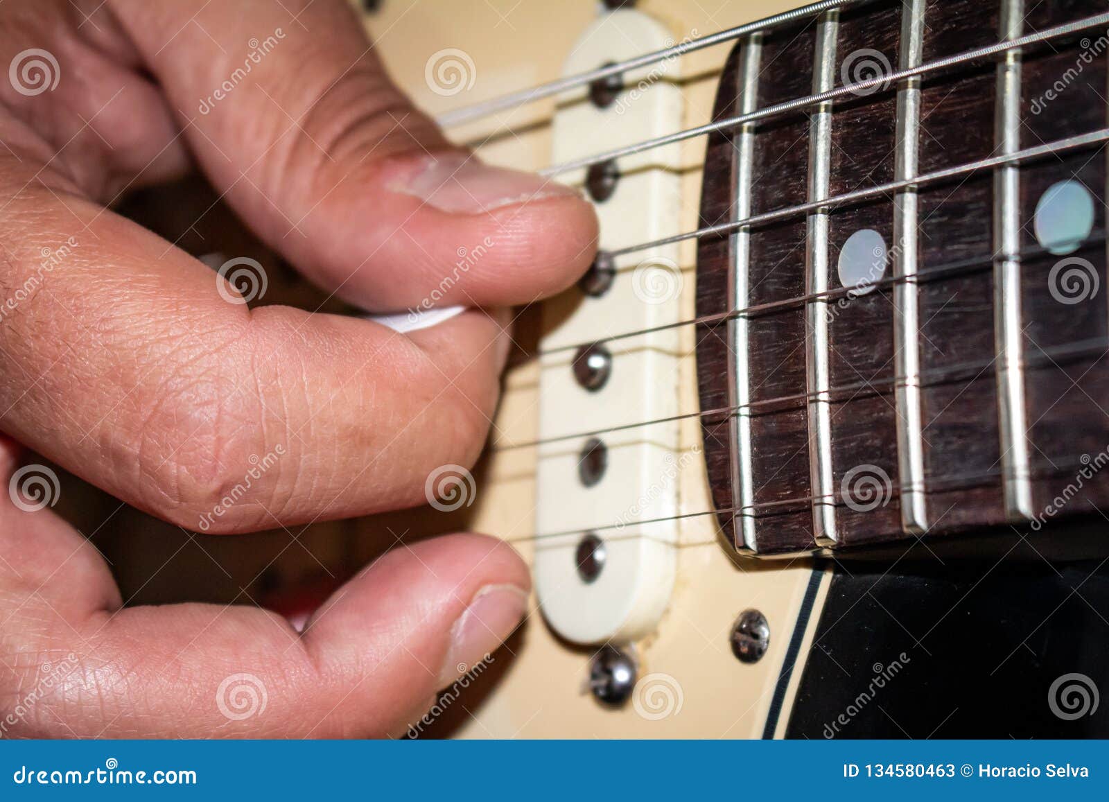 Approach of Some Guitar Strings. Guitar Music Stock Image - Image of ...
