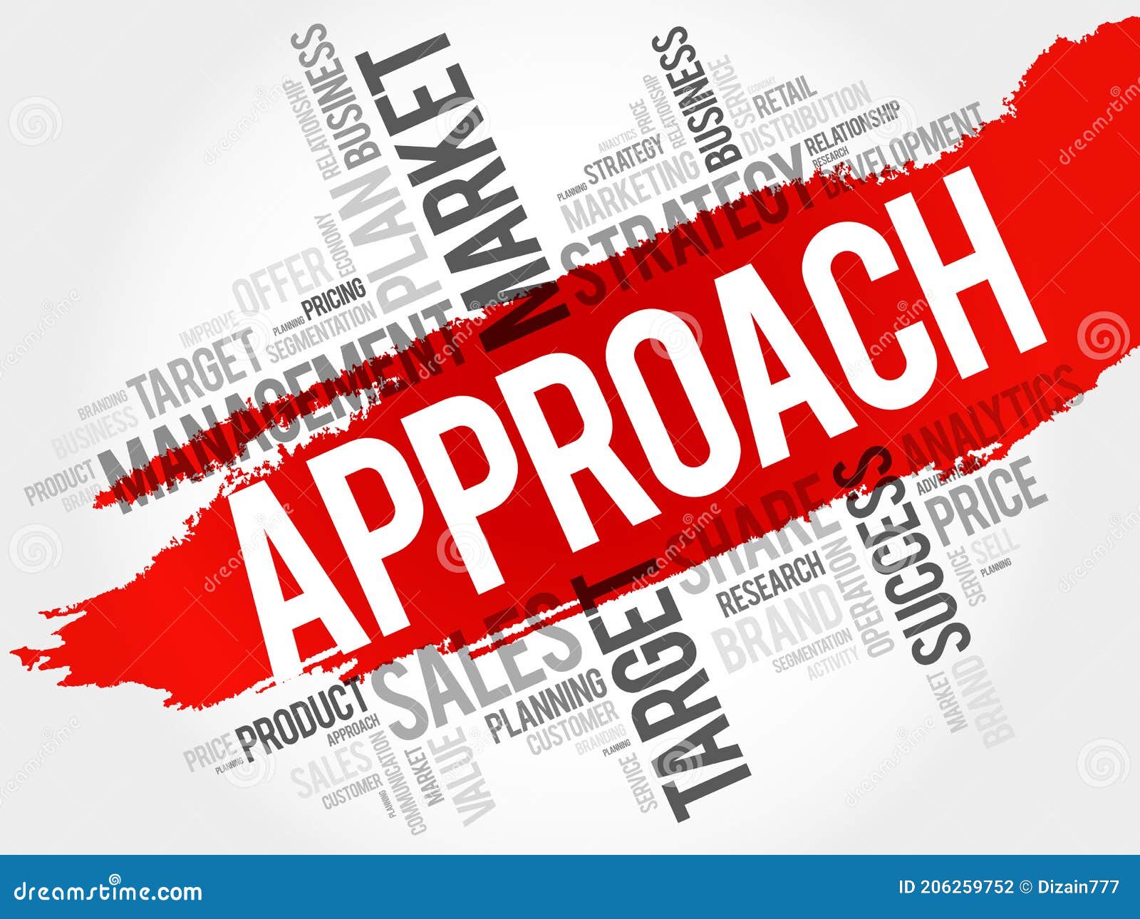 Approach word cloud stock illustration. Illustration of background ...