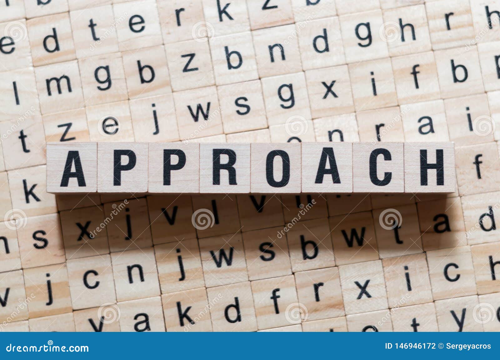 Approach Word Concept on Cubes Stock Photo - Image of idea, message ...